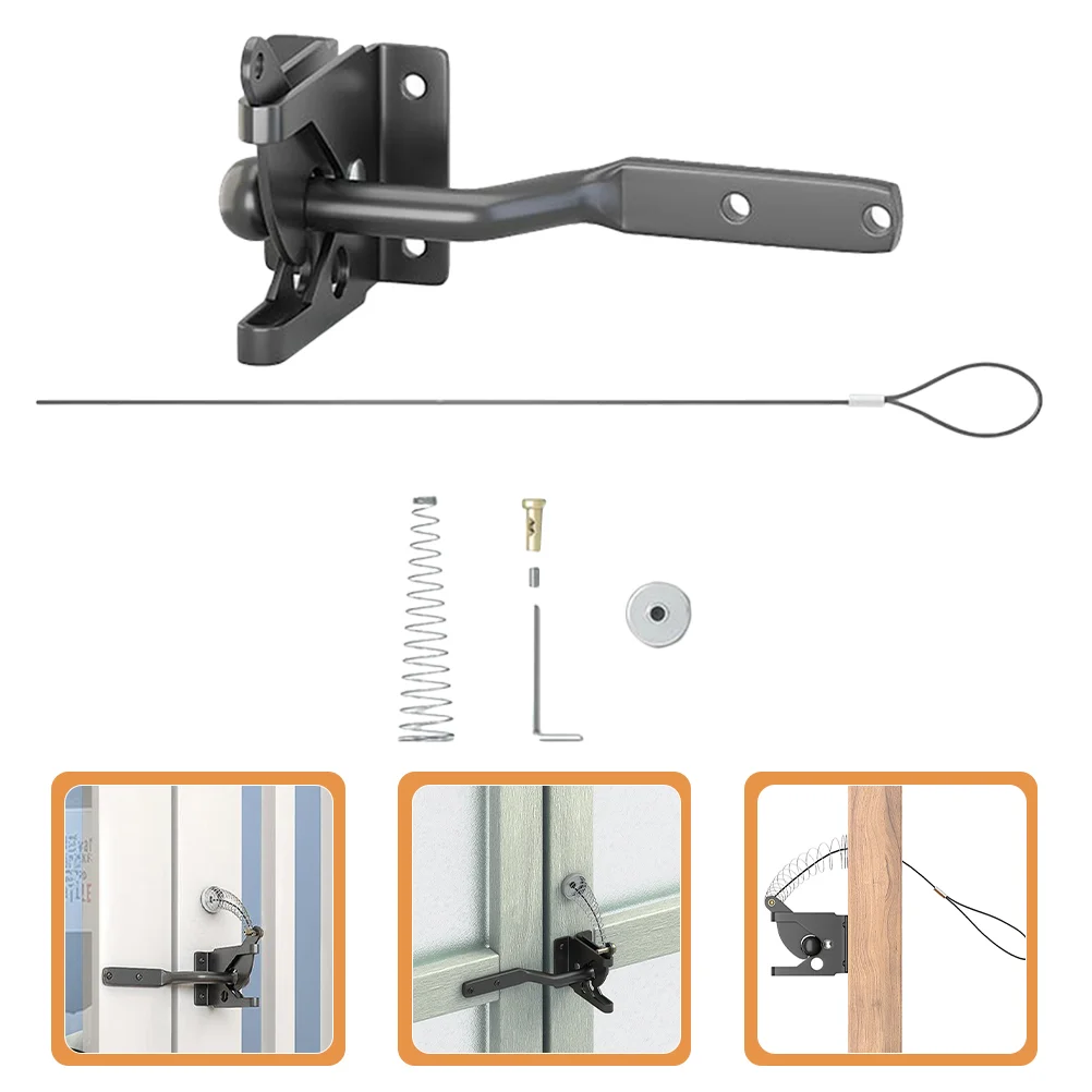 Self-locking-Latch-Door-Locks-Gate-Latches-for-Wooden-Gates-Handle ...