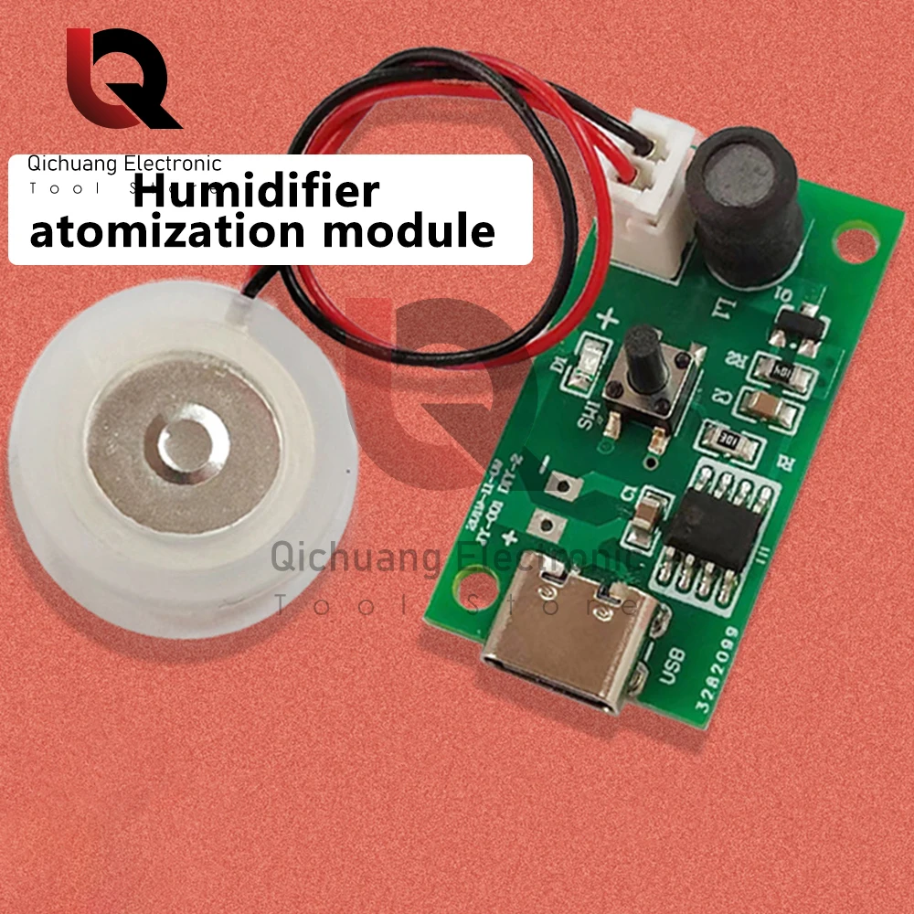 DC5V-Seven-Colour-Lights-Monochrome-Lights-Mini-Humidifier-Mist-Module ...