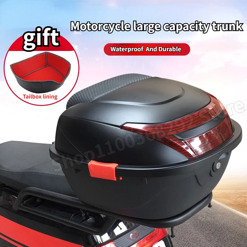 Motorcycle Trunk Large Capacity Electric Vehicle Trunk Safety Thickened ...