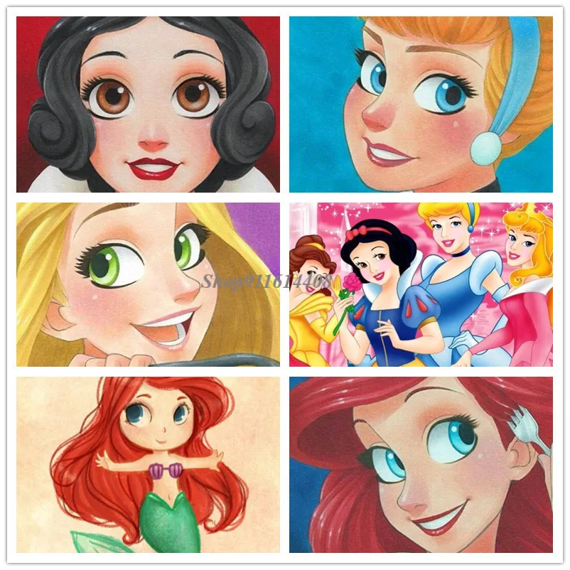 Disney-Canvas-Painting-Stickers-Poster-and-Prints-Anime-Princess ...