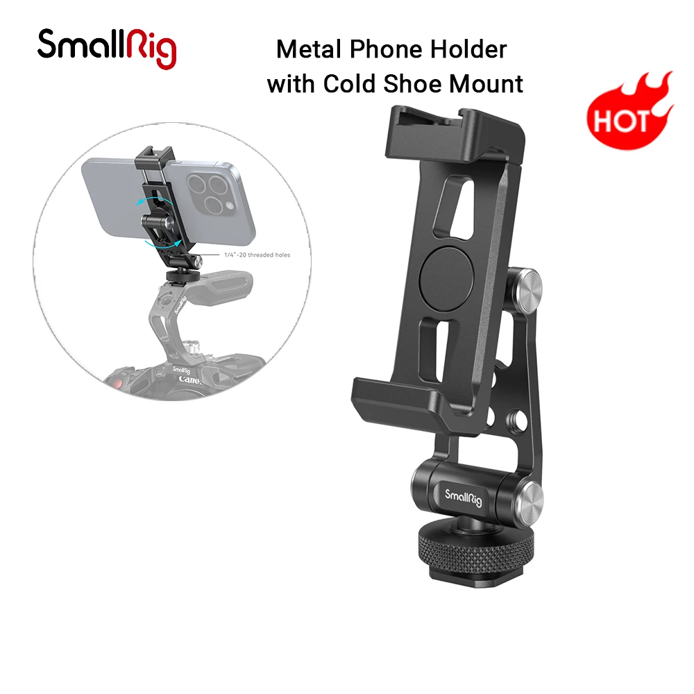 Suporte-de-telefone-de-metal-SmallRig-com-montagem-em-sapata-fria ...