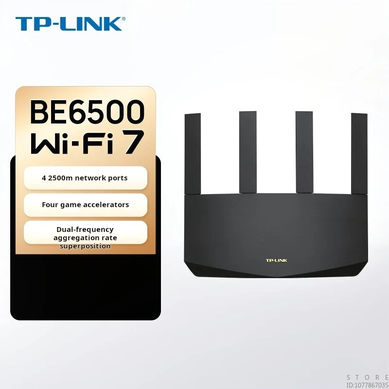 TP-LINK-BE6500-Dual-band-Wi-Fi-7-Wireless-Router-4-2-5G-Port-Home ...