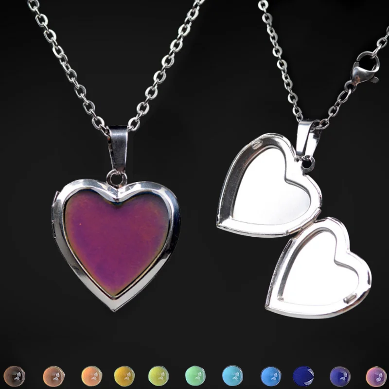 Creative-Temperature-Sensitive-Color-Changing-Love-Pendant-Necklaces ...