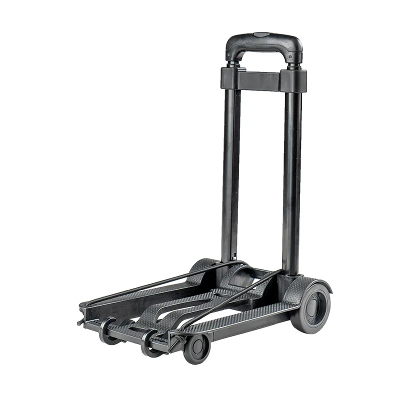 Hand-pulled-Cart-Trolley-Folding-Shopping-Pulling-Goods-Luggage-Trailer ...