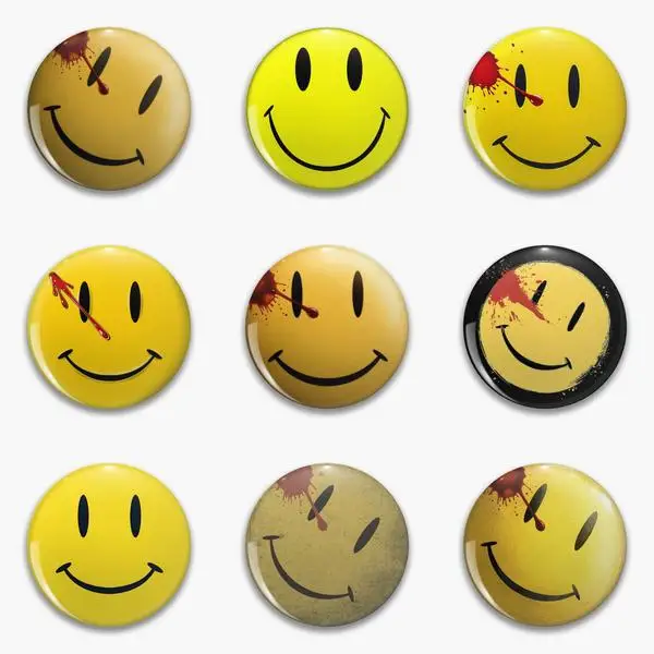 Watchmen-Smiley-The-Comedian-Badge-Face-Happy-Yellow-Dr-In-Soft-Button ...