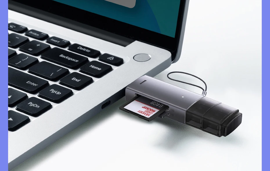 Baseus Card Reader Type C USB 3.0 to SD TF Card Reader for Laptop ...
