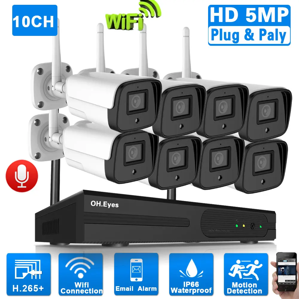 8CH-5MP-Wireless-NVR-Security-Surveillance-Camera-System-Set-Outdoor ...