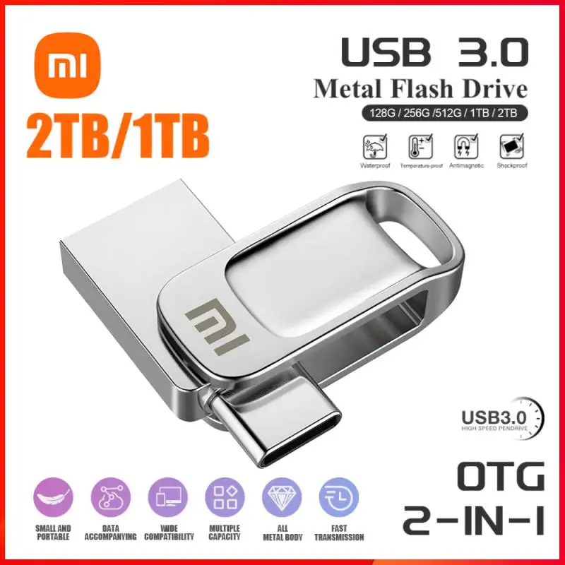 Xiaomi-Unidade-Flash-USB-de-Metal-Pendrive-de-Alta-Velocidade-Mini ...