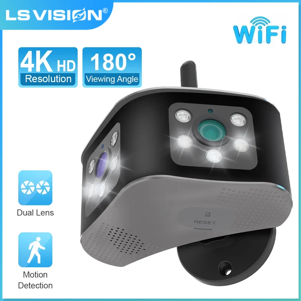 LS-VISION-8MP-4K-180-Ultra-Wide-View-Angle-Panoramic-WIFI-Dual-Lens-4MP ...