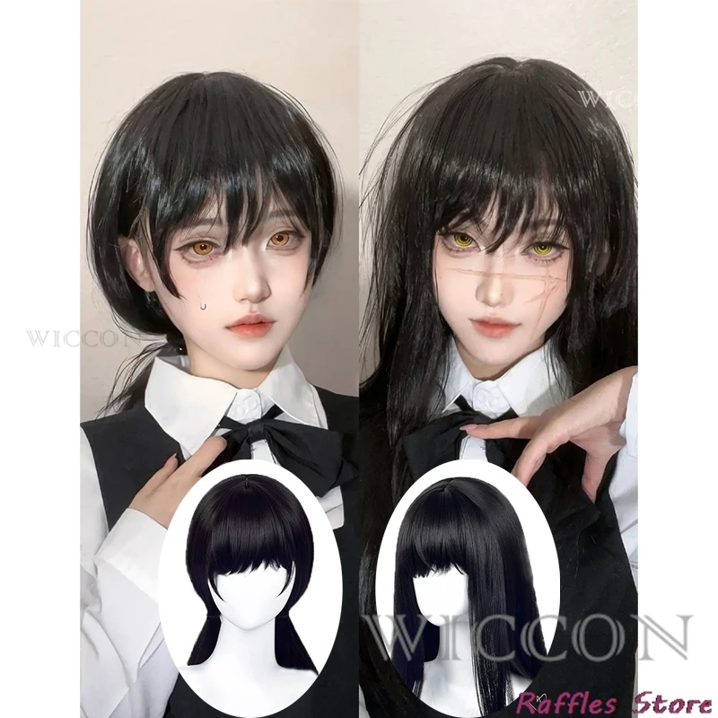 Costume Anime Cosplay Mitaka Asa Cosplay Two Styles Heat Black Long ...