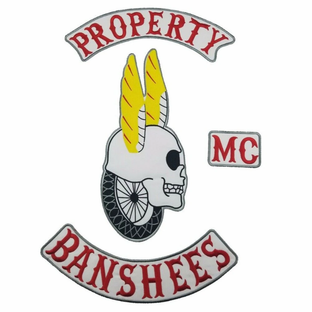 Biker-Set-MC-Embroidery-Patches-DIY-Custom-Motocycle-Club-Circle-Badge ...