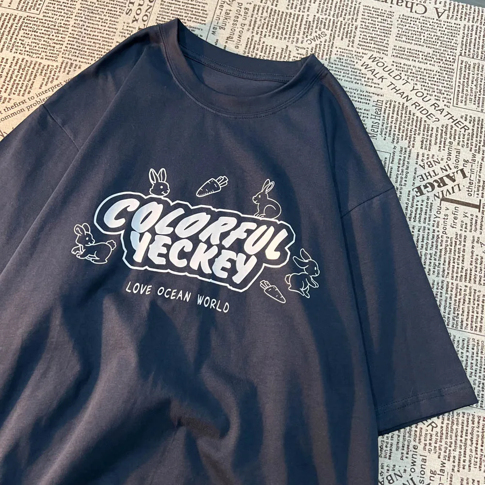 Original-Rabbit-Love-Carrot-American-Retro-Cartoon-Cute-Print-Top-Women ...