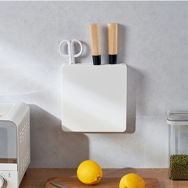 Kitchen-Knife-Holder-Wall-Mounted-Multifunctional-Knife-Holder-4-Slots ...