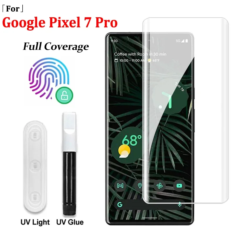 2Pcs-UV-Liquid-Glue-Full-Screen-Protector-for-Google-Pixel-7-Pro-Phone ...