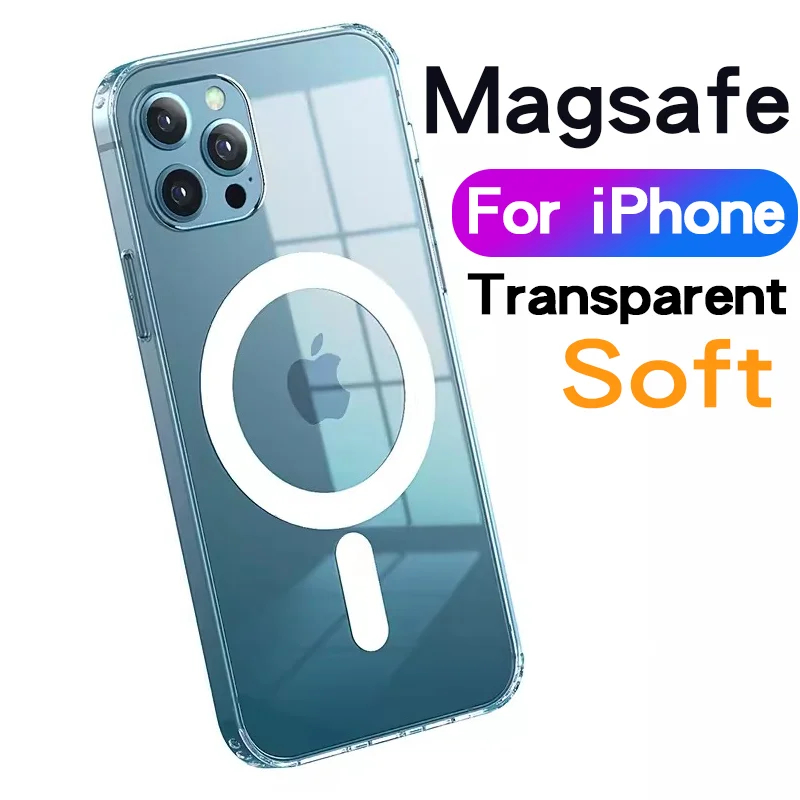 Original-Clear-Magsafe-Magnetic-Wireless-Charging-Animation-Case-For ...