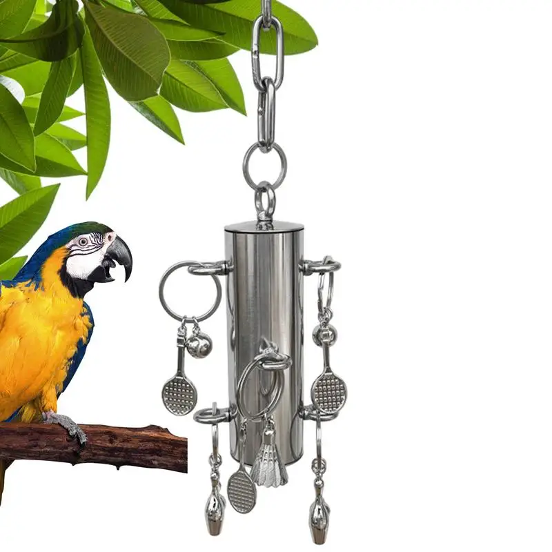 Stainless-Steel-Bell-Toy-For-Birds-Stainless-Steel-Bell-Toy-Bird-Cage ...
