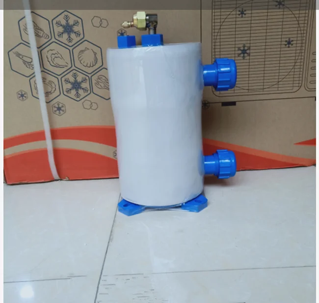Titanium-barrel-heat-exchanger-1-0HP-seafood-tank-fish-tank-titanium ...