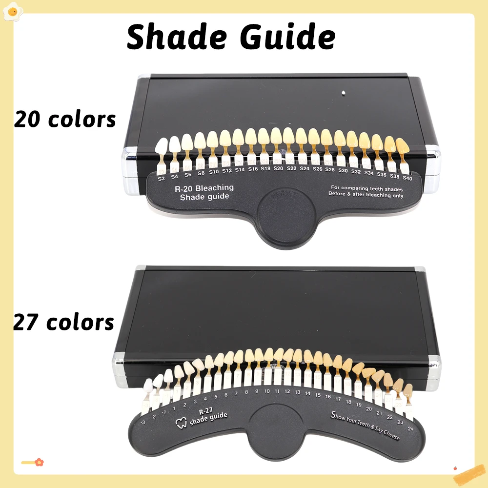 20-27-Colors-3D-Dental-Lab-Bleach-Shade-Guide-Color-Color-Palete ...