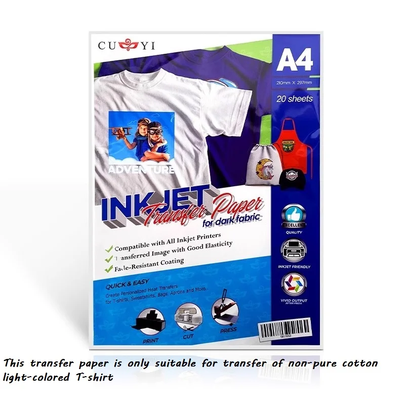 A4-Printing-Papers-on-Clothes-Printable-Textile-Vinyl-Inkjet-Thermal ...