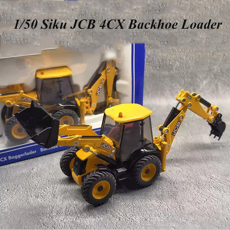 1/50 Siku UK JCB 4CX Backhoe Loader Alloy Metal Collection Model Toy ...