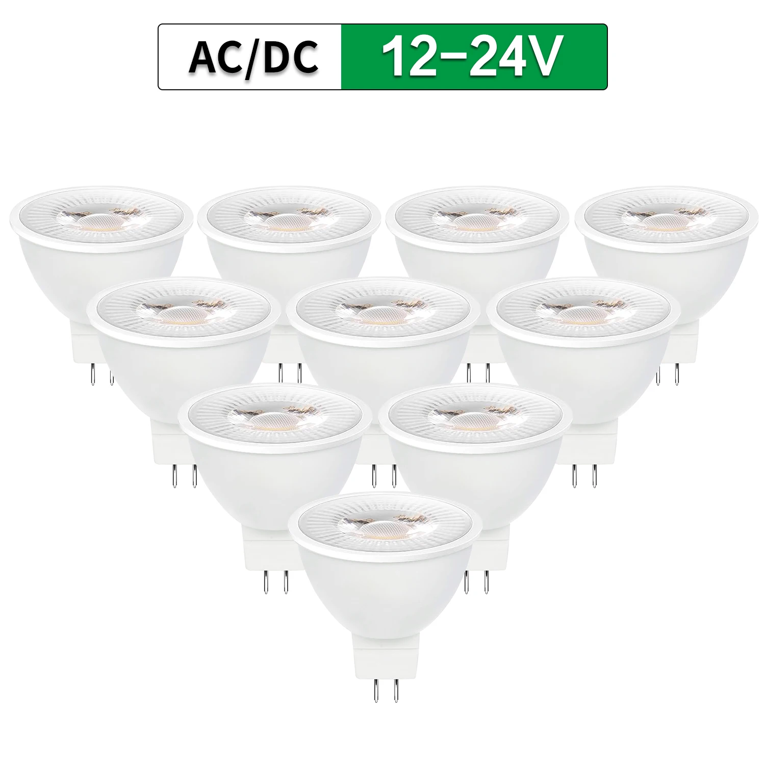 10Pcs-MR16-LED-Spotlight-5W-7W-AC-DC12-24V-3000-4000-6000K-100-Degrees ...