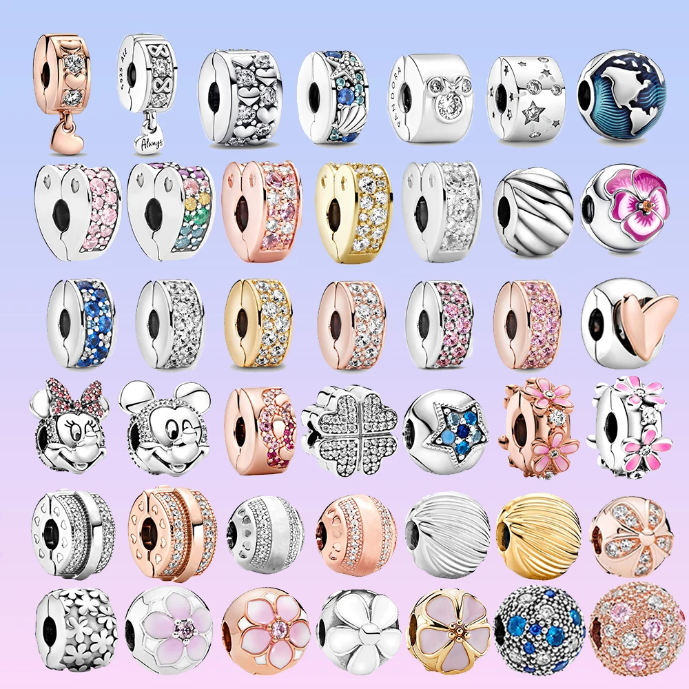 Plata-esterlina-Pandora-Infinite-Hearts-Sparkling-Dangling-Clip-Charms ...