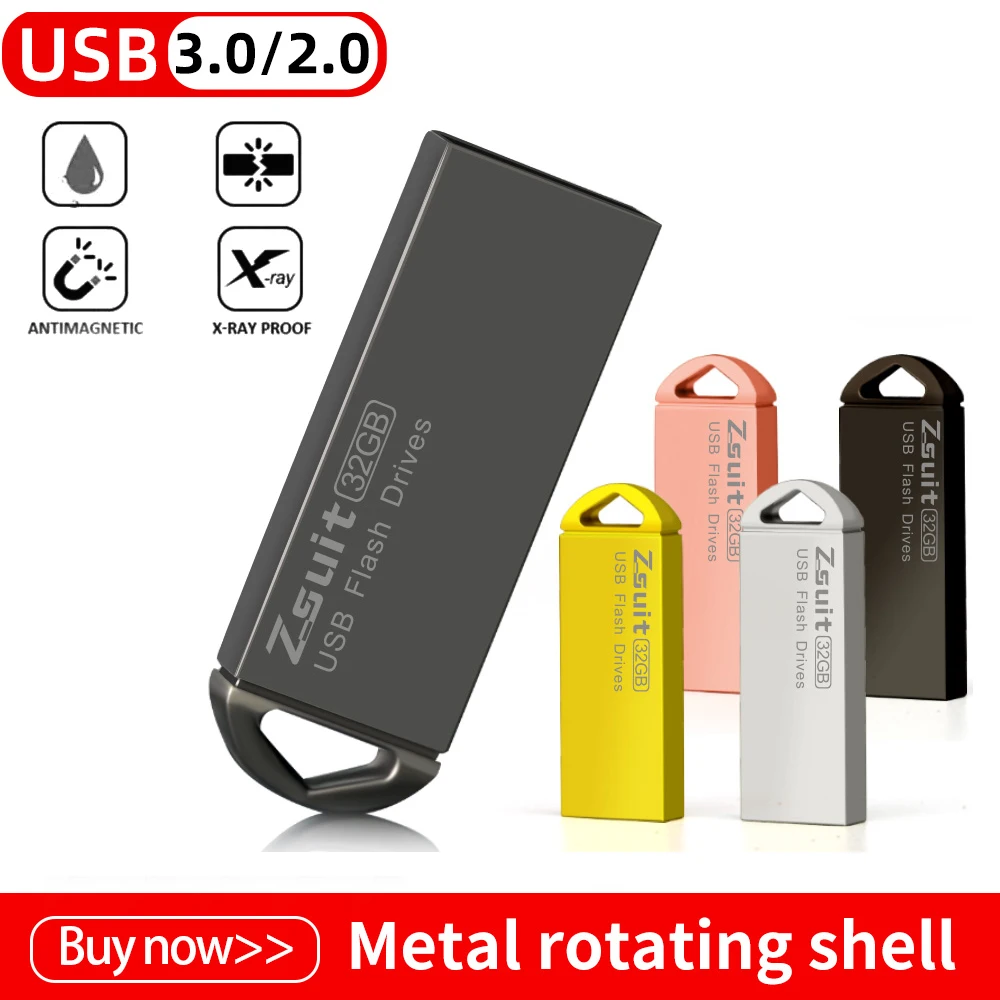 New-Metal-USB-128GB-USB-Flash-Drive-High-Speed-Pen-Drive-Waterproof-U ...