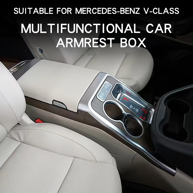 Central armrest box storage box with refrigerator armrest box Vito V250 ...