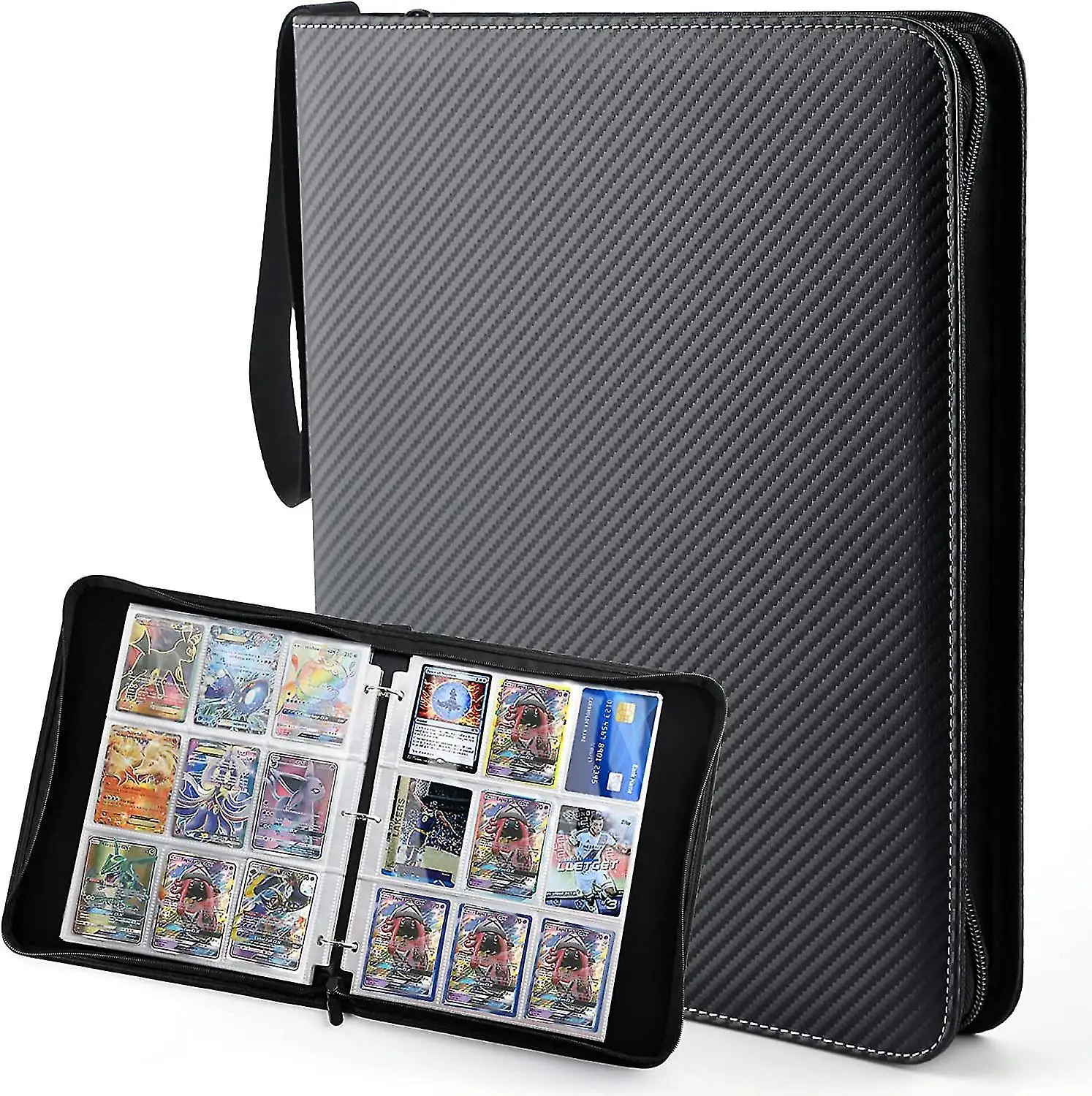 Trading-Card-Binder-Holder-900-Pockets-Card-Album-Folder-With-Sleeves ...