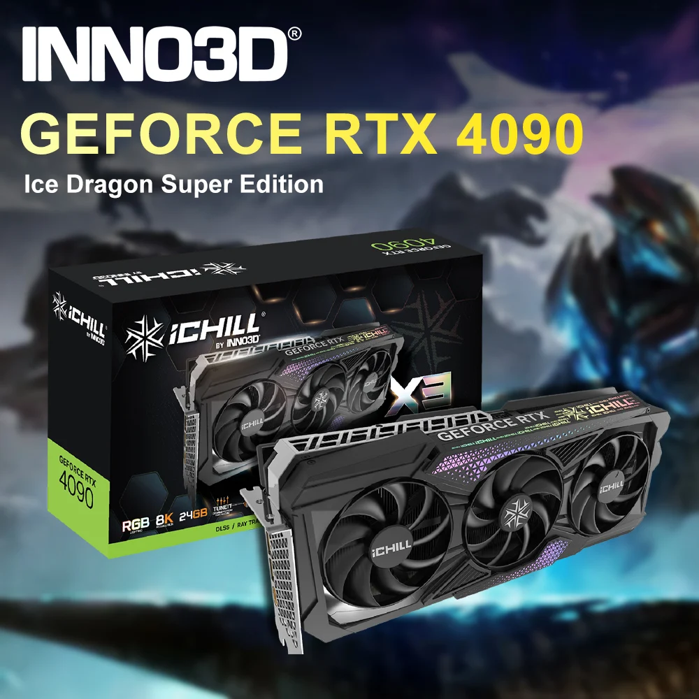 Inno3d 2022 New Rtx 4090 Rtx4090 Graphics Card Gddr6x Gpu 4nm 24gb 384bit 12pin Graphics Card ...