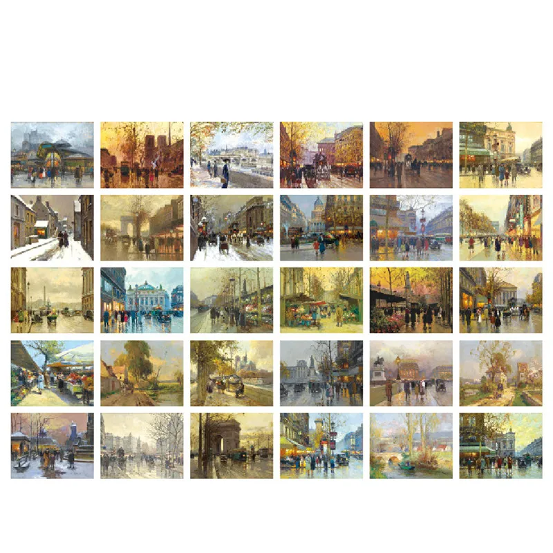 30Sheets-Set-Retro-Art-Paris-Postcard-Decorative-Post-Card-Hot-Sale ...
