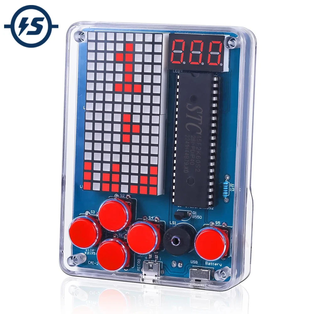 DIY-Soldering-Game-Kit-Electronic-Learning-Project-with-Four-Retro ...