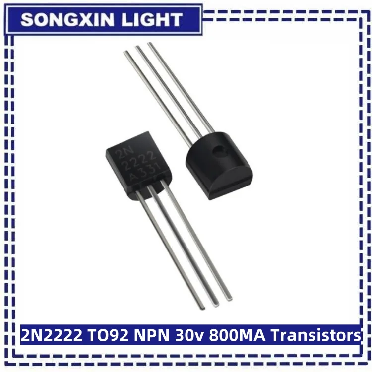 50/100PCS SAMIROB Transistor Kit 2N2222 TO92 NPN 30v 800MA Transistors ...