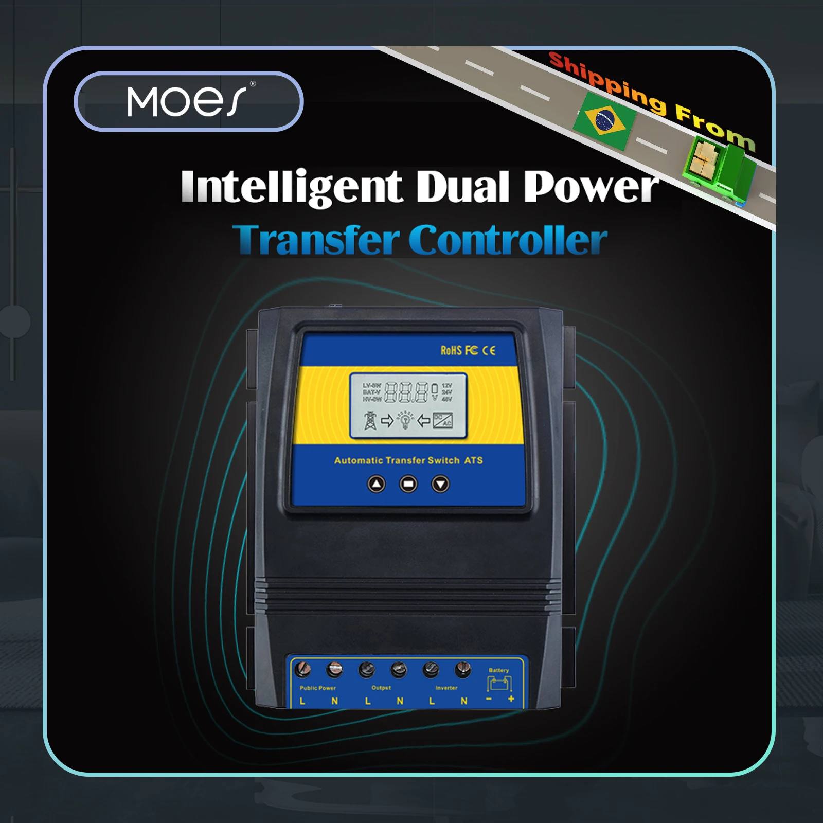 Automatic-ATS-Dual-Power-Transfer-Switch-Solar-Charge-Controller-for ...