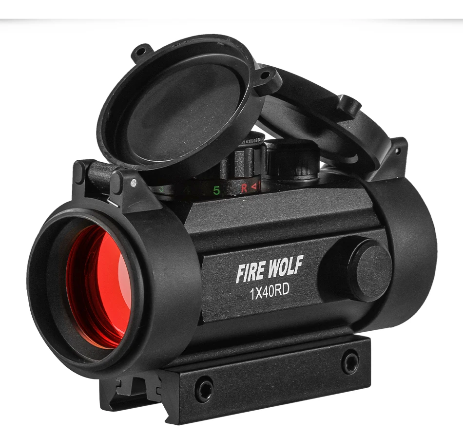 FIRE WOLF 1x40 Hunting Tactical Holographic Riflescopes Red Green Dots ...