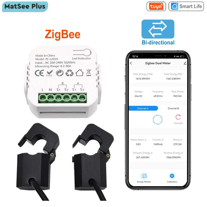 Tuya-Smart-Life-ZigBee-Energy-Meter-Two-Way-1-2-Channel-with-Current ...