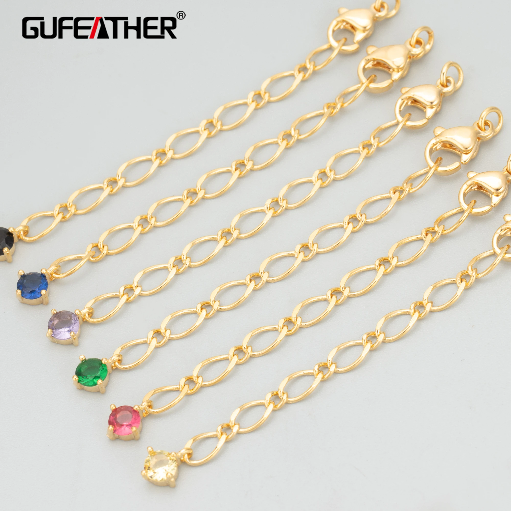GUFEATHER-Accesorios-de-joyer-a-MC68-chapado-en-rodio-de-oro-de-18k ...