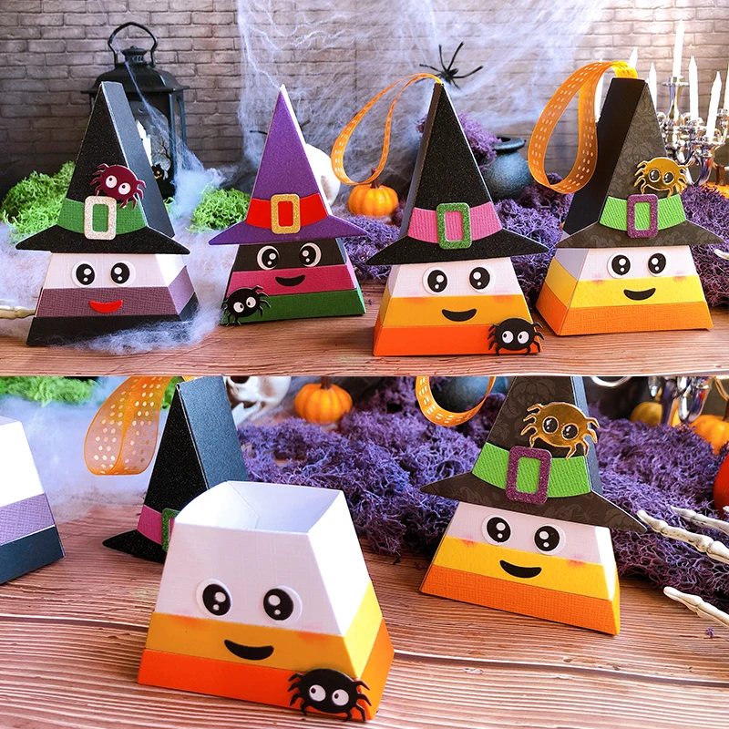 Panalisacraft Halloween Cute Candy Box Cutting Dies Stencils DIY ...