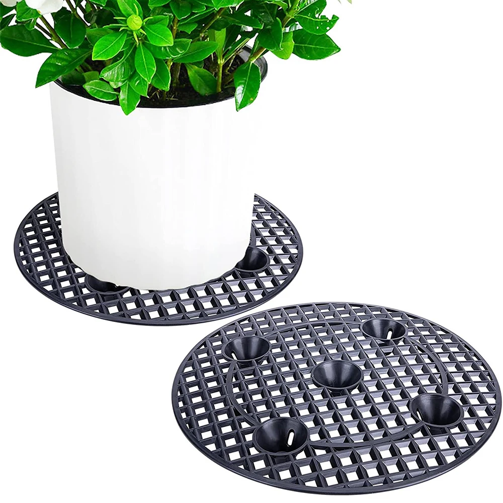 2-Pcs-Plant-Level-Pot-Elevator-12-Inch-Diameter-Heavy-Duty-Plant-Stands ...
