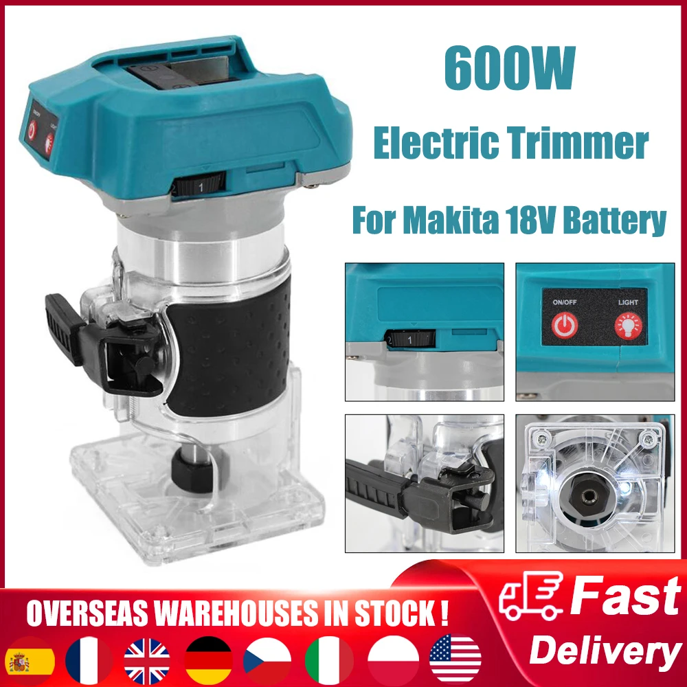 Elektrische Trimmen Machine Houtbewerking Trimmer Borstelloze Frezen ...