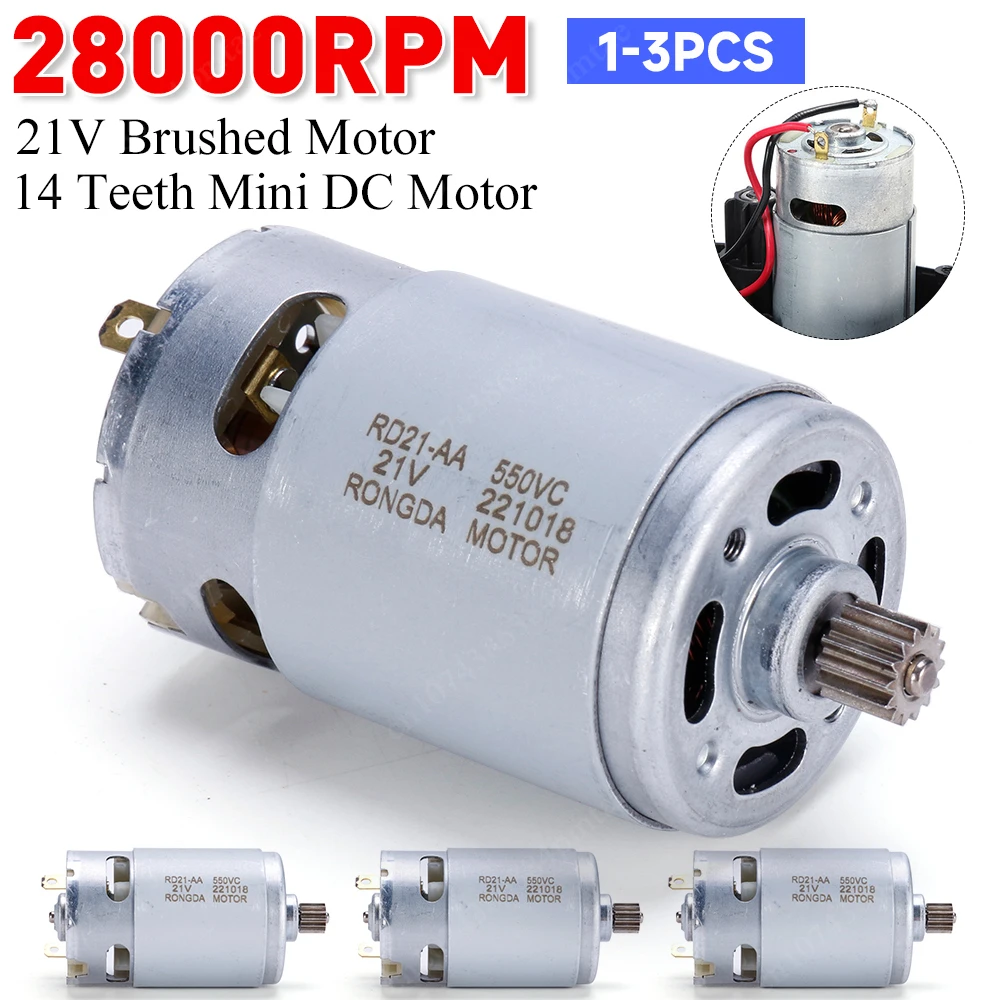 21V-Electric-Motor-14-Teeth-Mini-DC-Motor-28000RPM-8-2mm-Gear-Diameter ...
