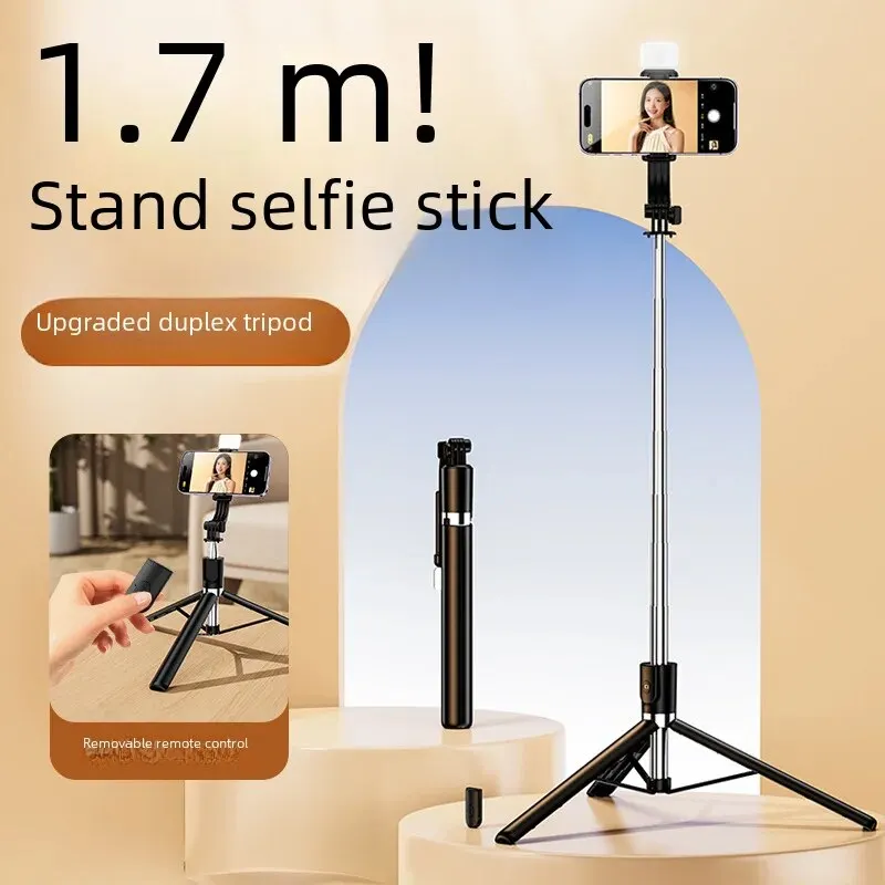 Integrado-Bluetooth-Selfie-Stick-Transmiss-o-ao-vivo-ao-ar-livre ...