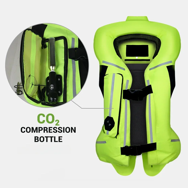 Vest Anti-fall Wear-resistant Motorcycle Inflatable Riding Suit Air Bag ...
