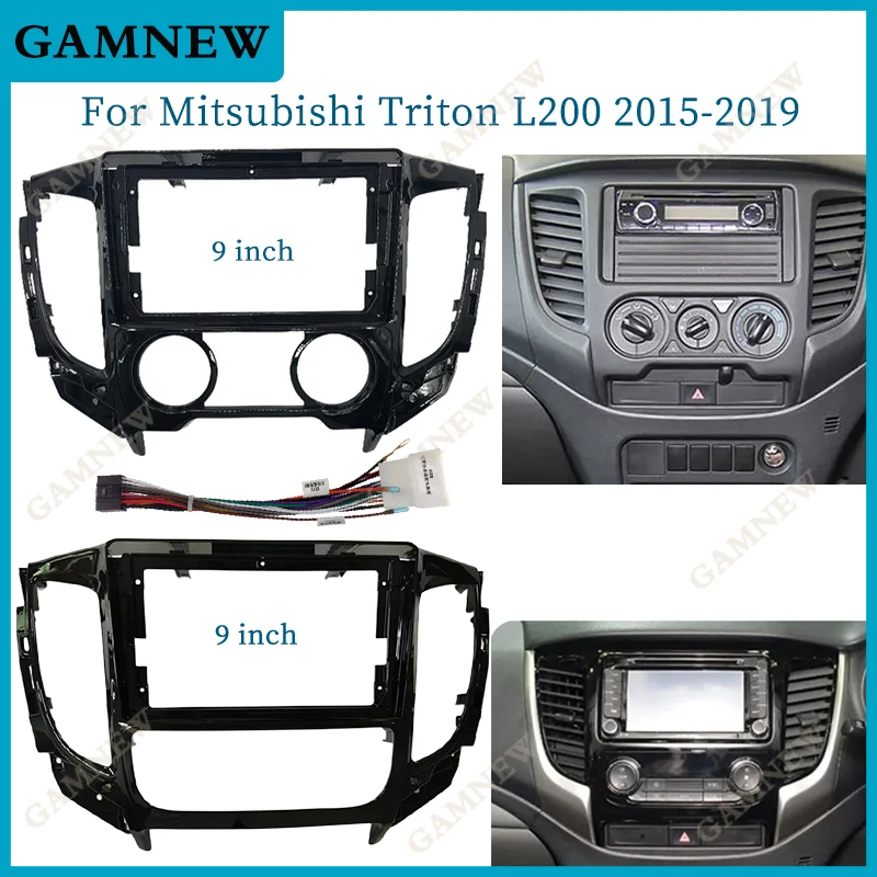 9 Inch Car Frame Fascia Adapter For Mitsubishi Triton L200 2015-2019 ...