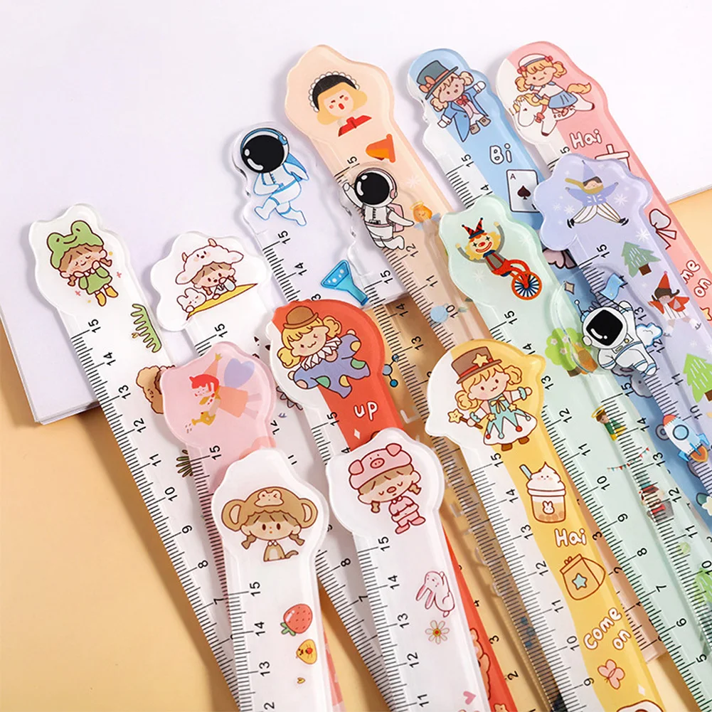 Random-Kawaii-Acrylic-Ruler-Cartoon-Cute-Irregular-Straight-Ruler ...