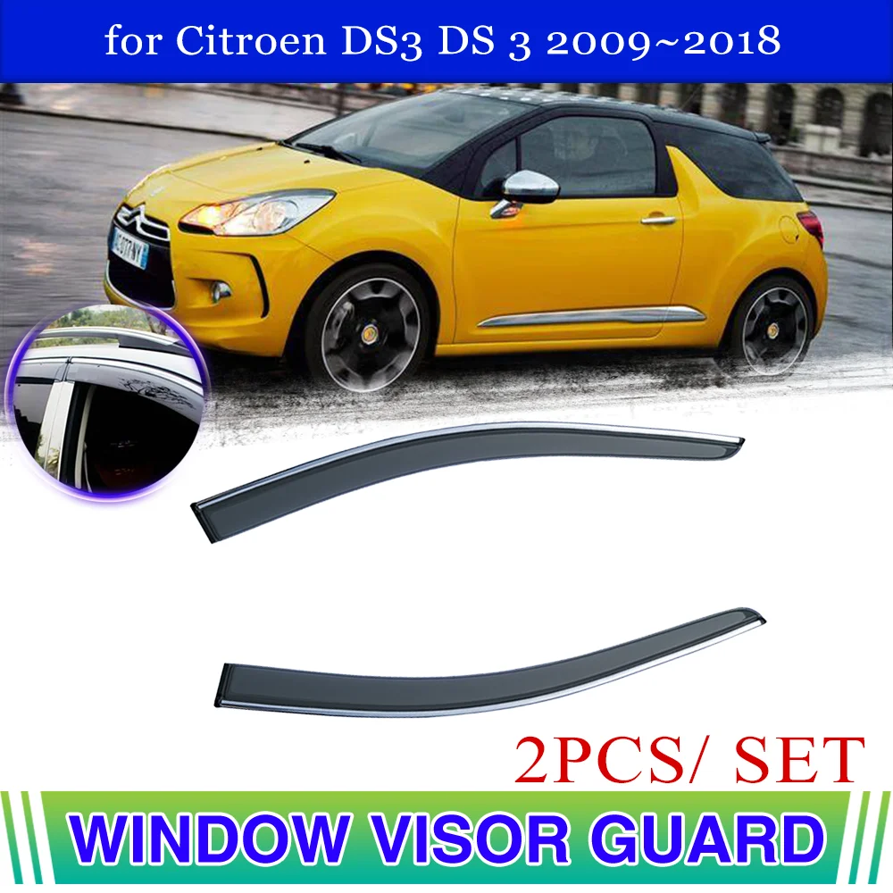 Visera de ventana de coche para Citroen DS3 DS 3, cubierta protectora ...