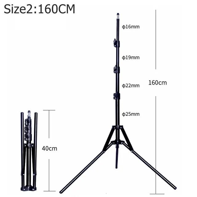 NAGNAHZ 78'' Photographic Lighting Tripod Aluminum Alloy Foldable ...