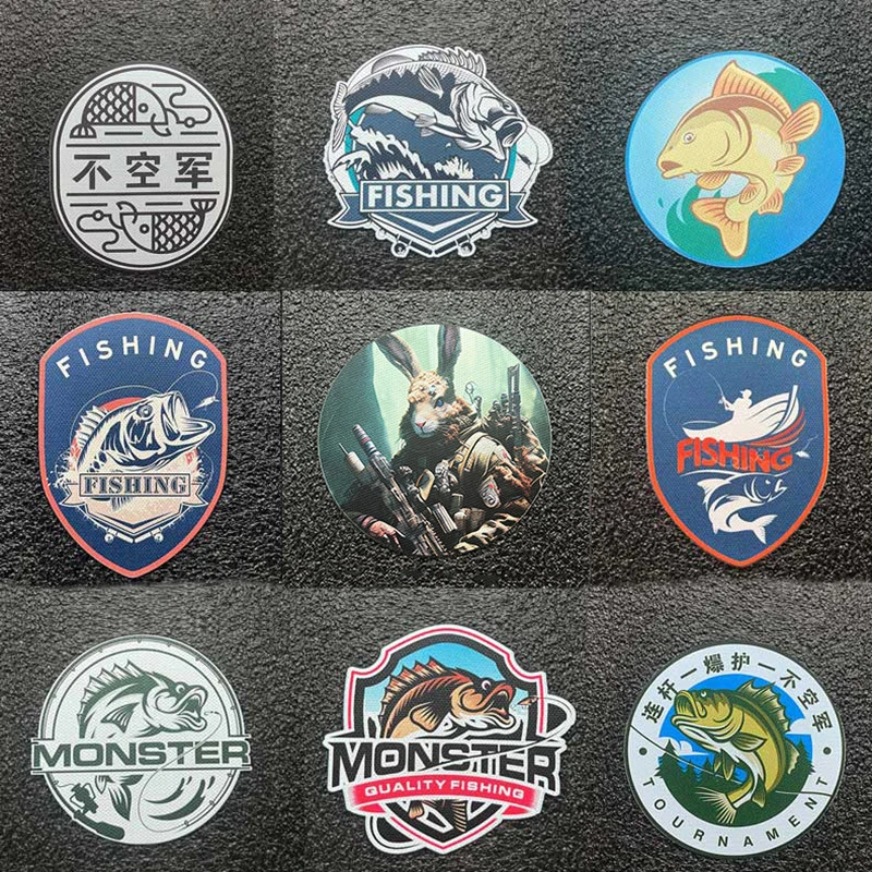 MONSTER QUALITY Fishing Enthusiasts Series Printing Patches Tactical ...