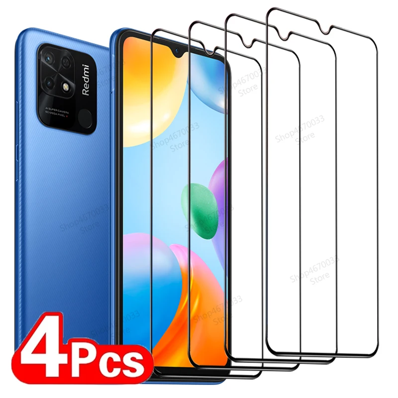 4PCS Screen Protector for Redmi 10C A1 Plus A2 10A 10 9T 9C 9A 9i 9 12C ...