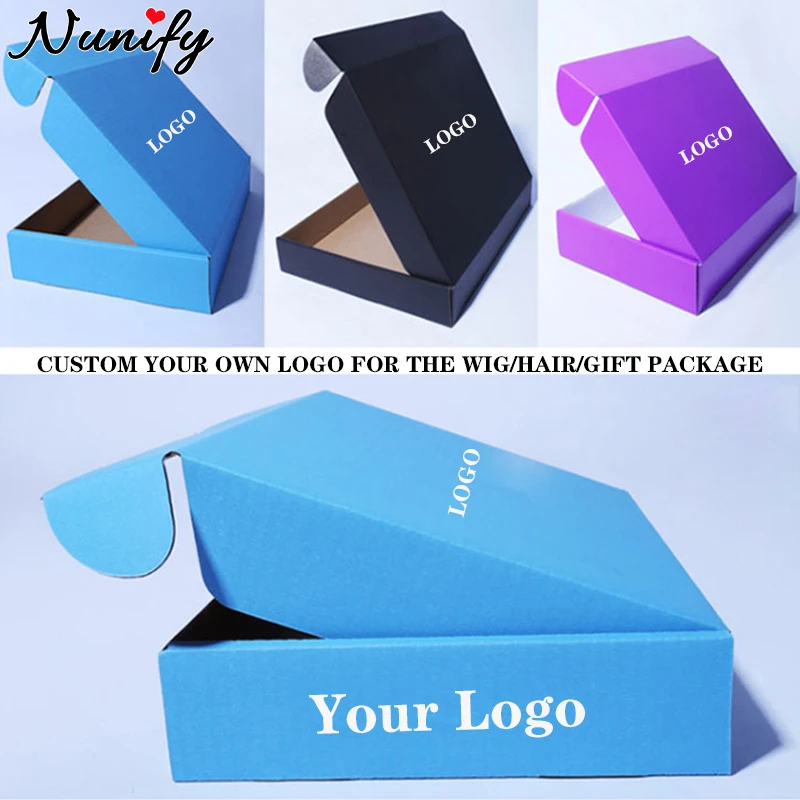 Custom Hair Packaging Box With Logo 20Pcs Colour Fold Paper Box For ...